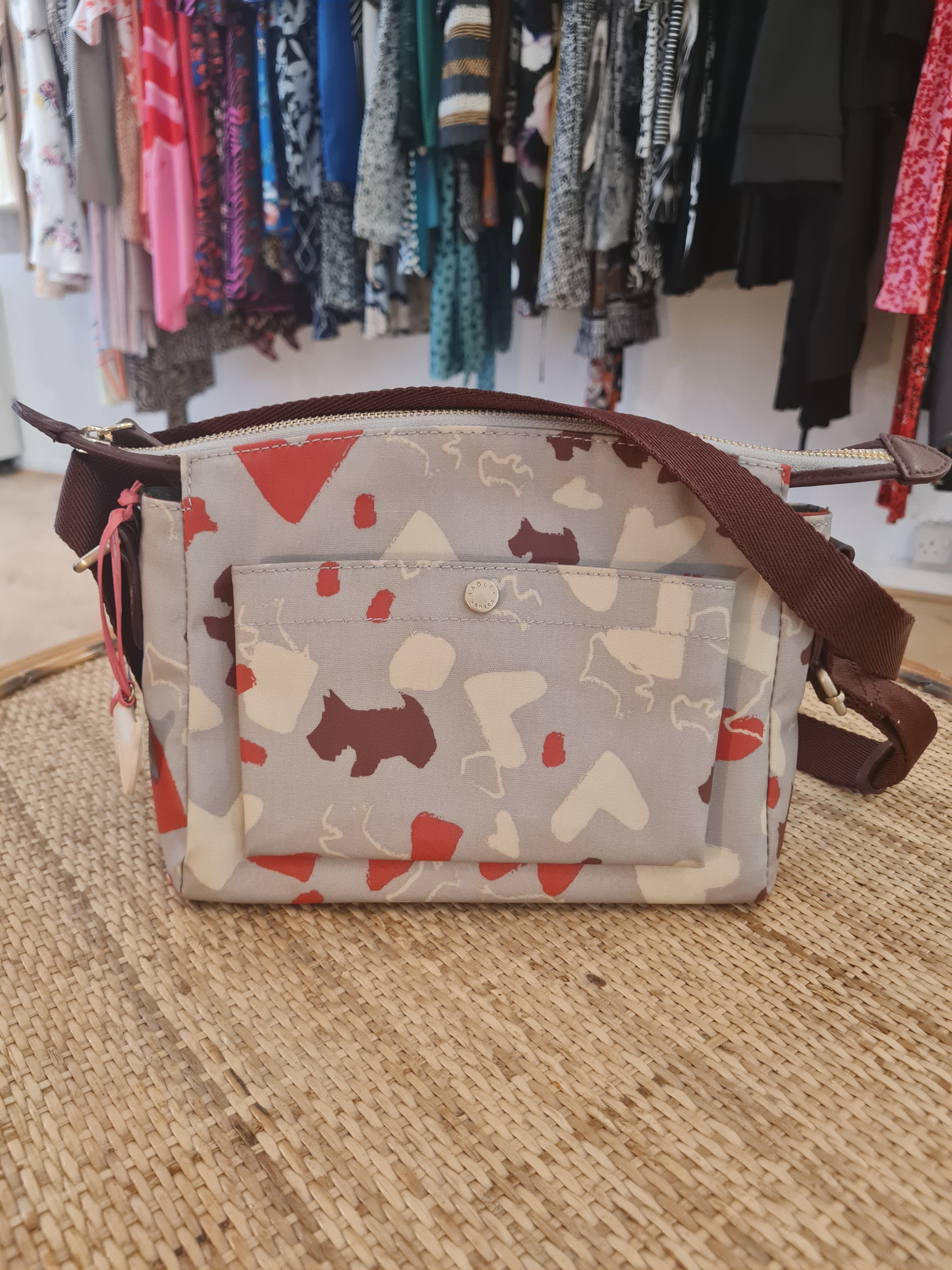 Radley mini maroon crossbody – The Wardrobe