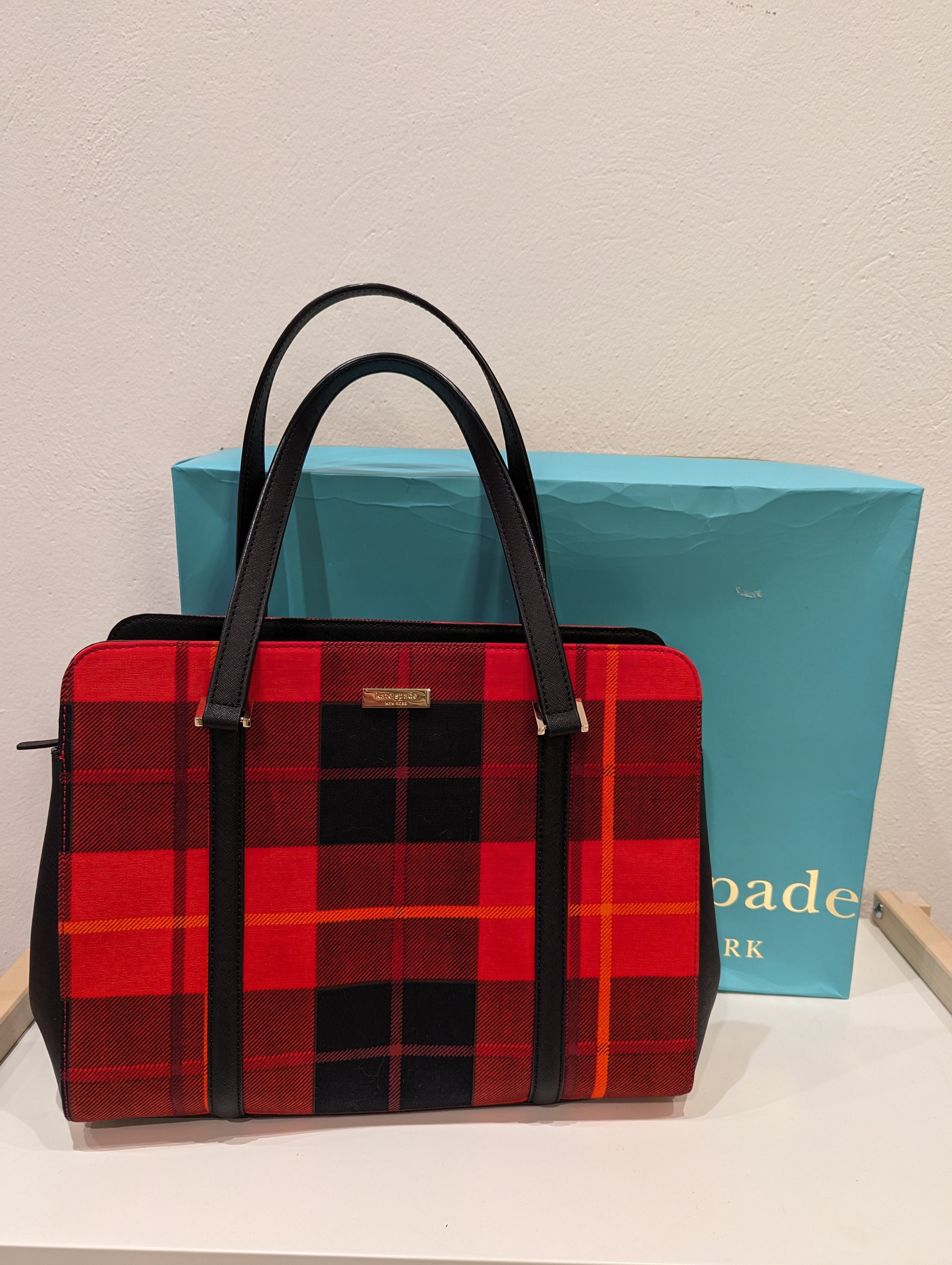 Kate Spade Red Check Bag – The Wardrobe