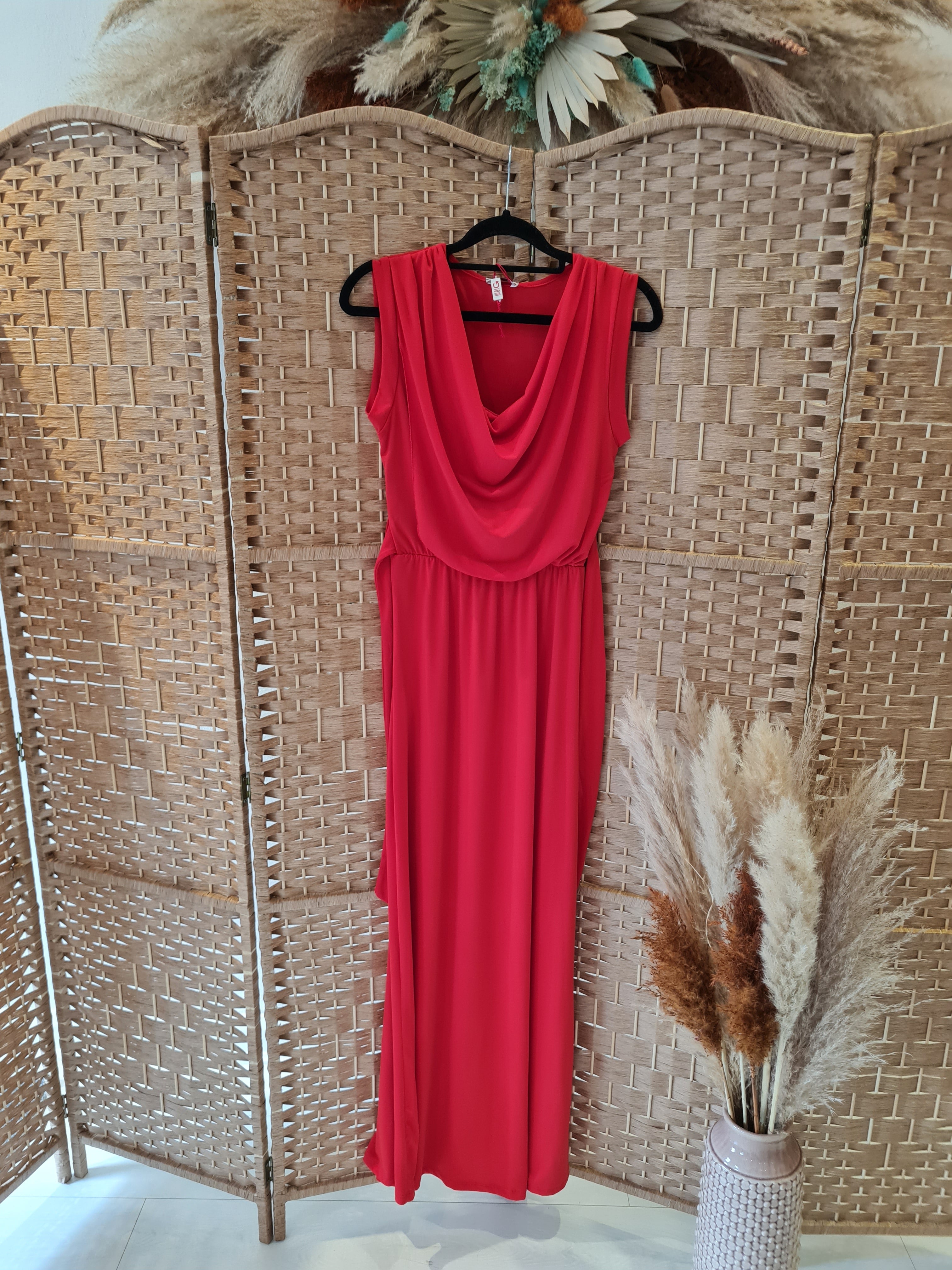 WalG Red cowl Maxi 8 – The Wardrobe