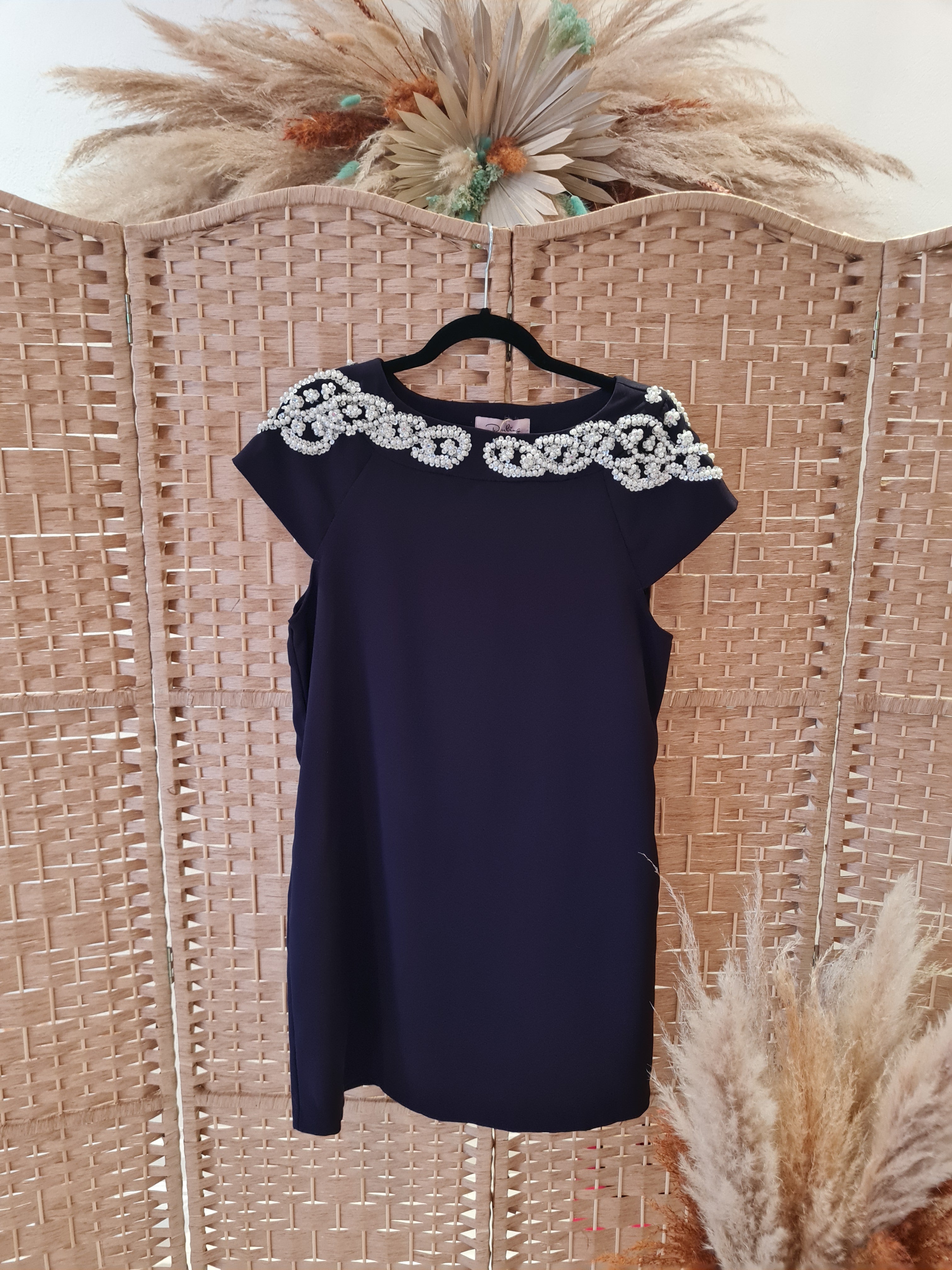 Darling Navy Pearl Dress Large – The Wardrobe